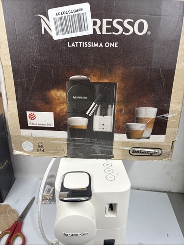 Nespresso Lattissima One White Never Used Only Damage Box | eBay
