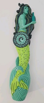 CISCO BREWING GREY LADY ALE MERMAID draft beer tap handle ...