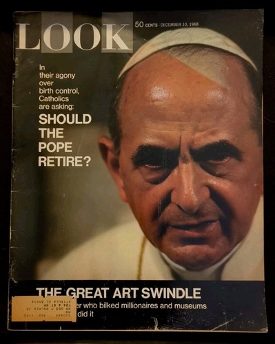 LOOK Magazine December 10, 1968 Pope Paul cover - Picasso Interview ...