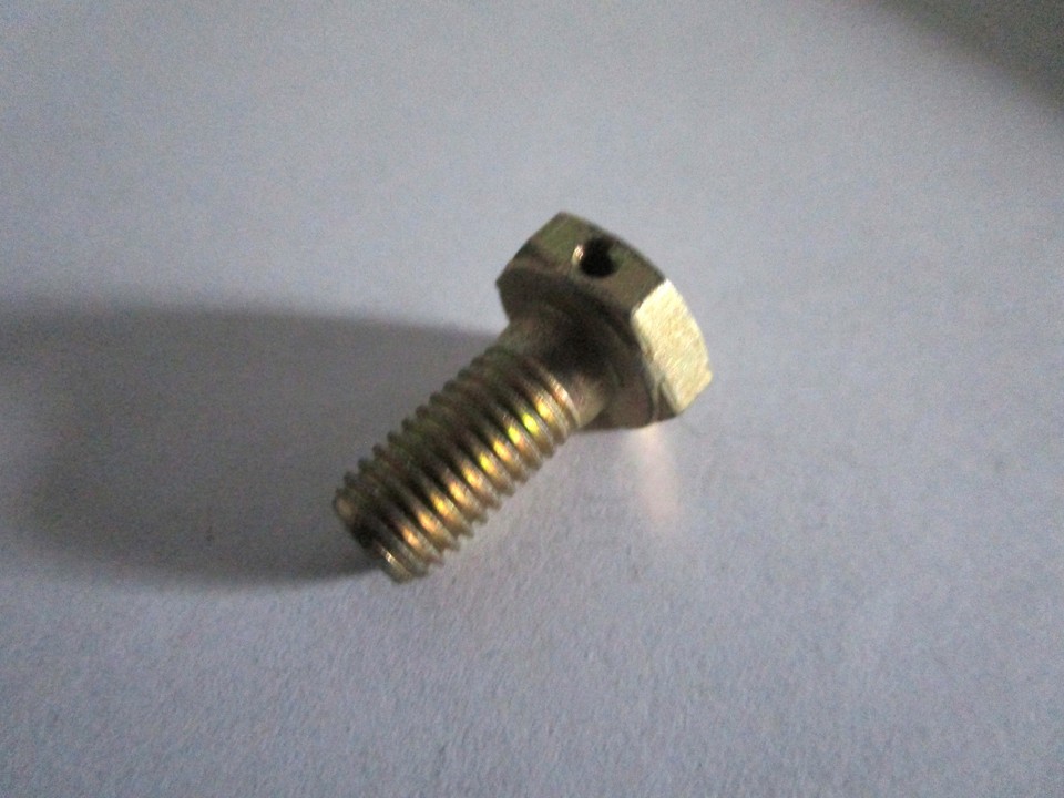 AN4H4A Hex Bolt 1/4-28 x 17/32 Drilled Head Steel Plated - Lot of 4 | eBay