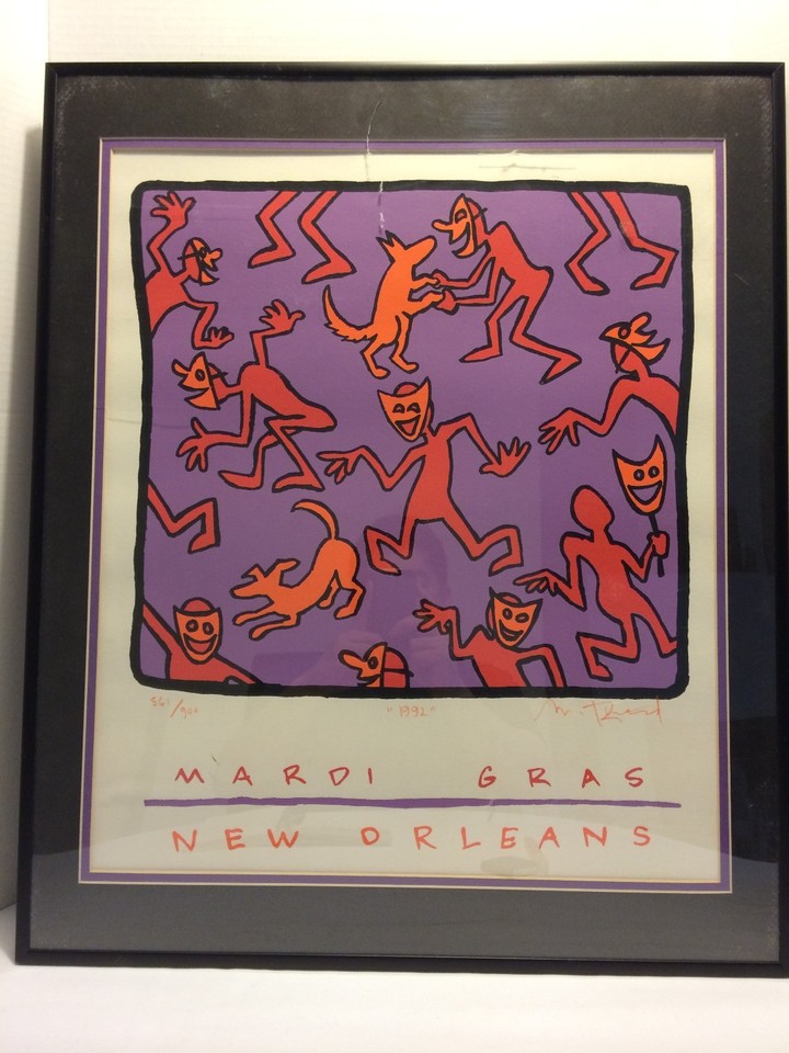 Matt Rinard Signed 1992 Mardi Gras New Orleans LE Lithograph Print ...