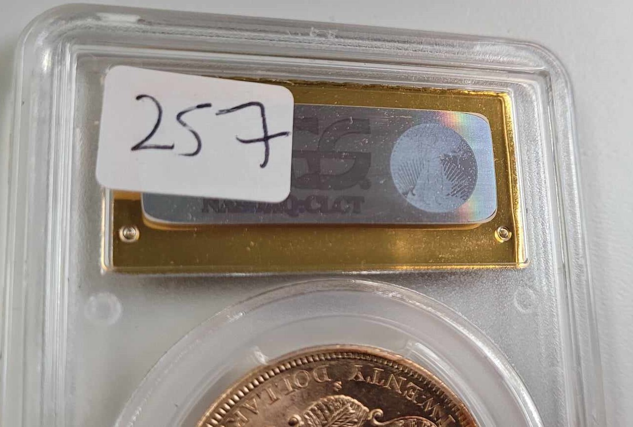 1878-S PCGS MS60 Saddle Ridge Hoard $20 GOLD COIN w/COA and Collector's ...