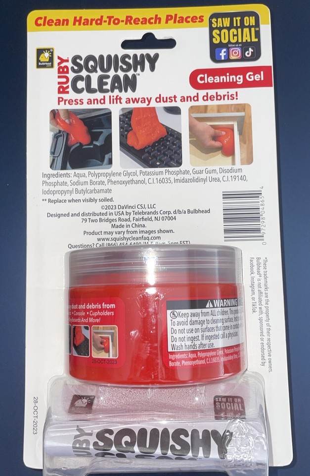 Ruby Squishy Clean Jelled Dust Collector Ruby Squishy Clean | eBay