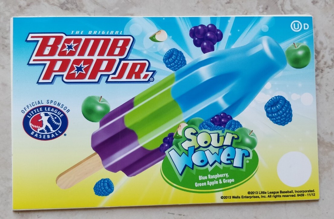 2013 The Original Bomb Pop Jr Sour Wower Blue Bunny Ice Cream Truck ...