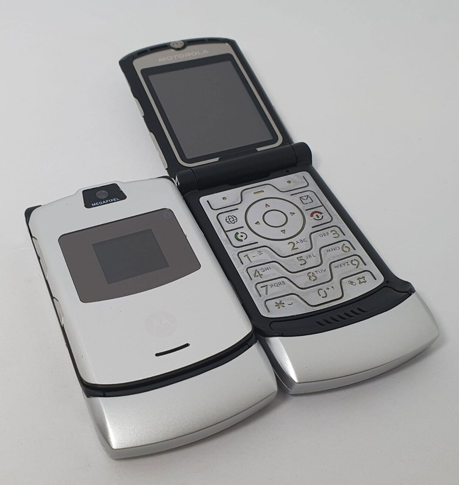 Original Motorola RAZR V3 Unlocked GSM 2G Quad Band Mini-SIM Retro Flip ...