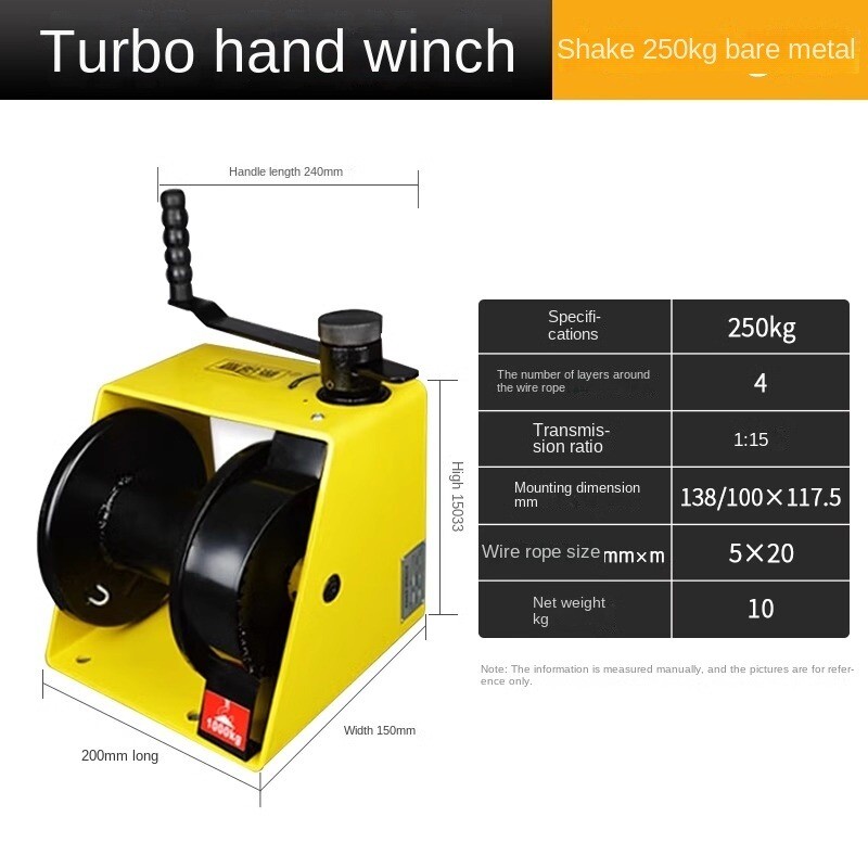 Manual Winch Self-locking Winch Tractor Hoist Hand Winch Small Winch | eBay
