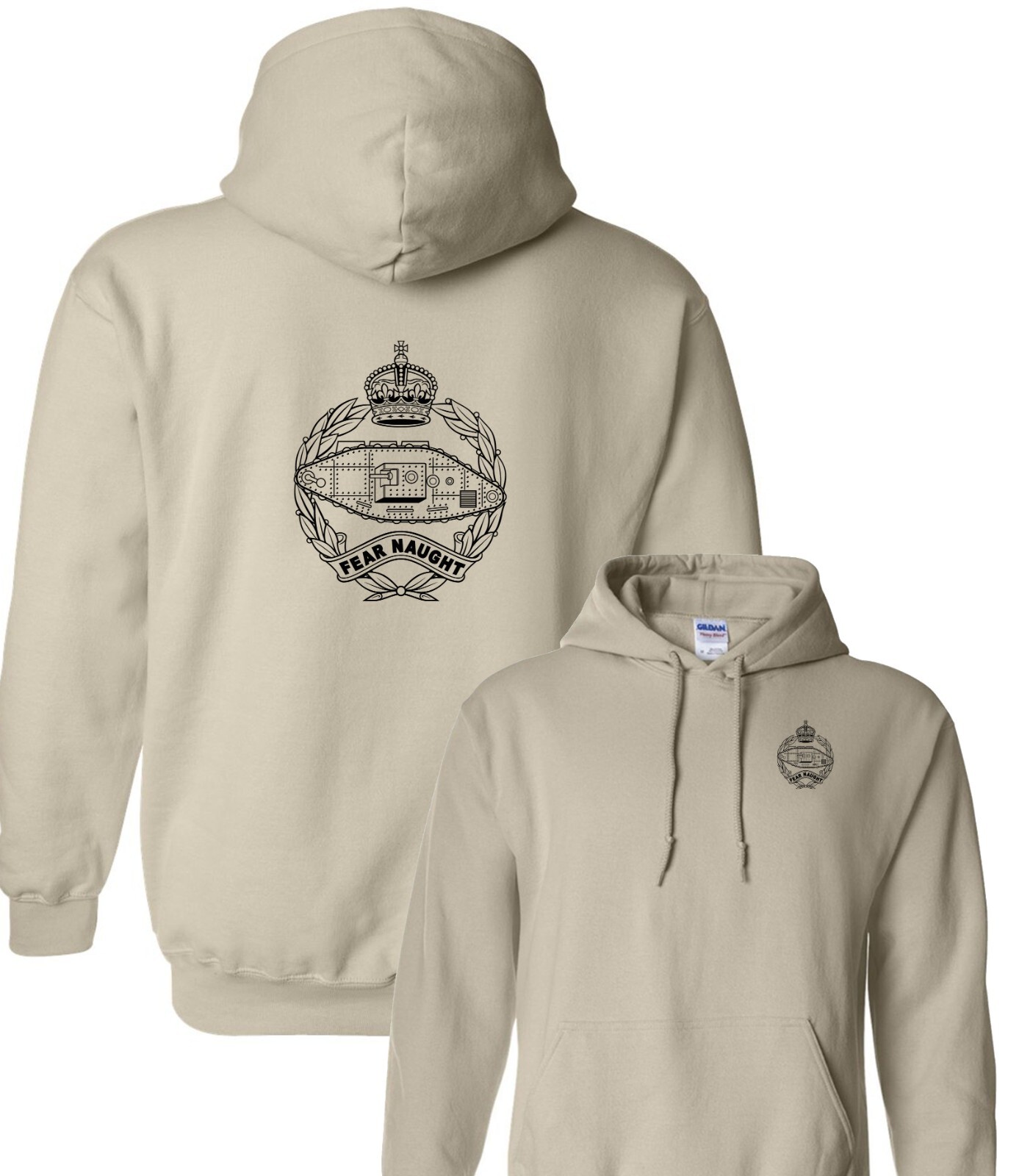Printed CR3 Kings Crown Olive Green/Sand hoodie HM RTR Para REME RGR ...