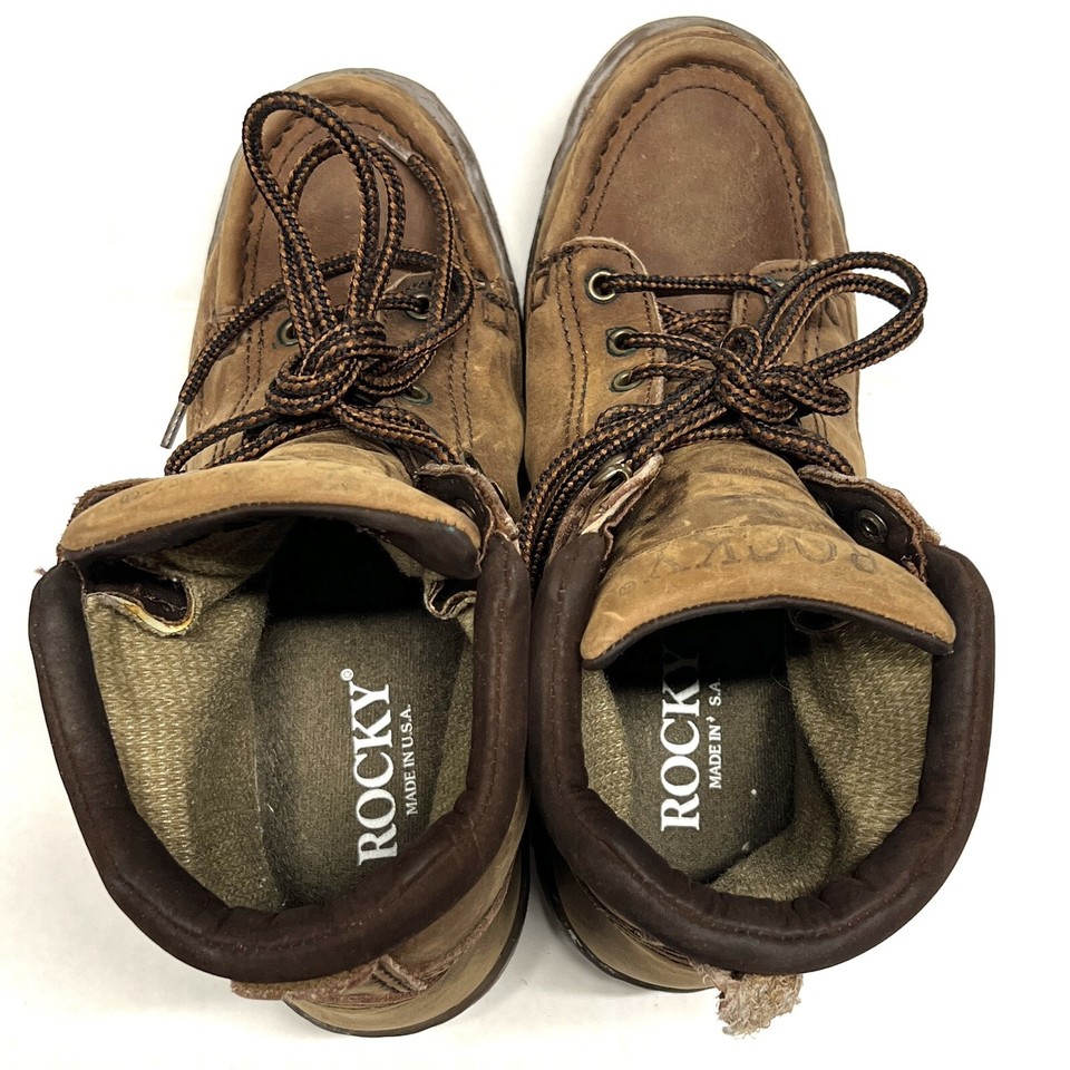 Rocky Tuff Terrainer Boots Weathered Oak Womens Sz 7 Gore-Tex USA 1480 ...