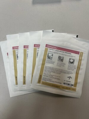 Versatel 3" x 4" Silicone Wound Contact Layer Dressing - MSC1734EP LOT ...