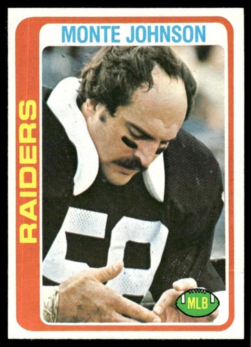 1978 TOPPS MONTE JOHNSON OAKLAND RAIDERS #282 | eBay