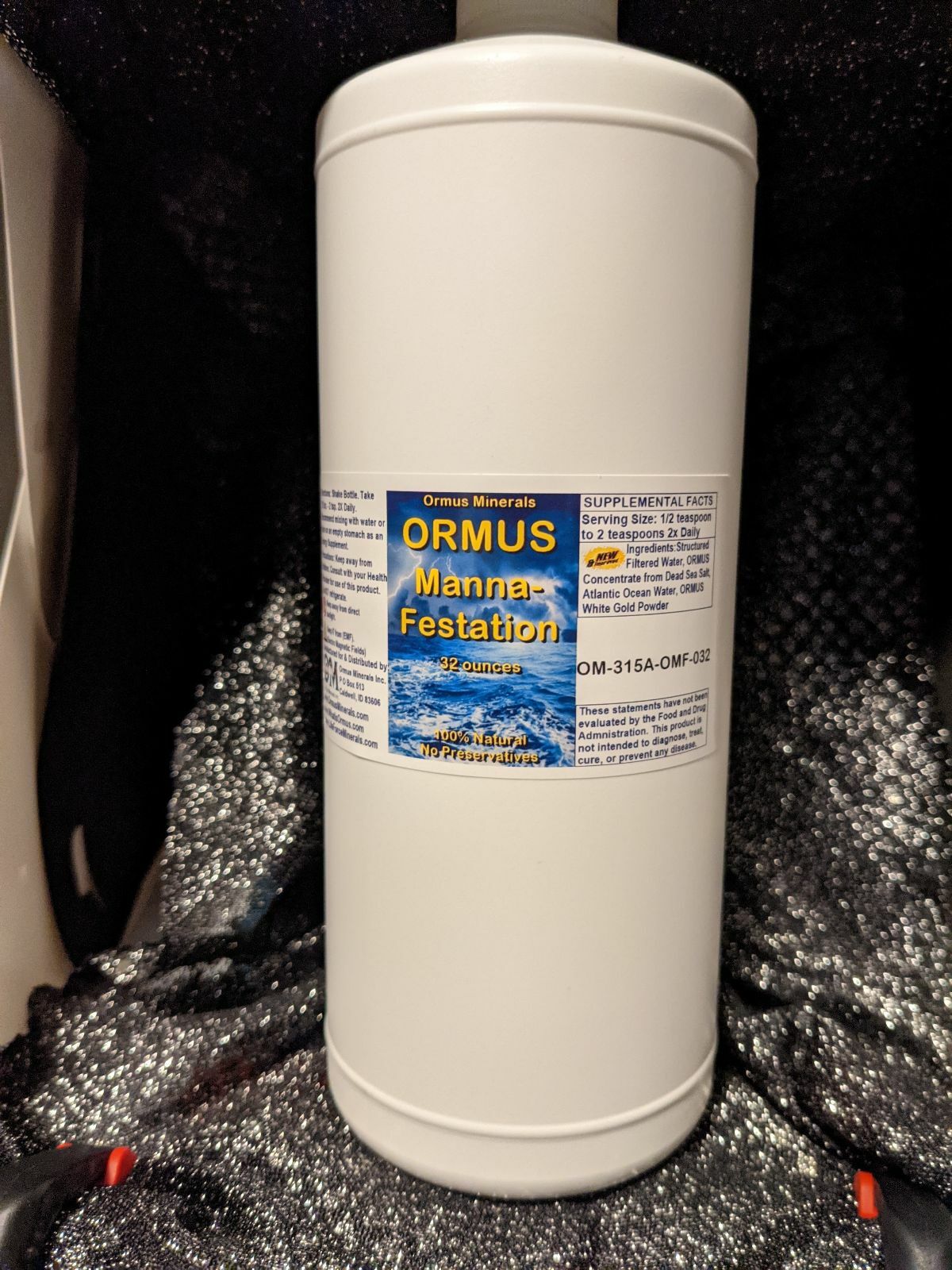 Ormus Manna-Festations - 32oz, Monatomic Ormus gold liquid Energy Focus ...