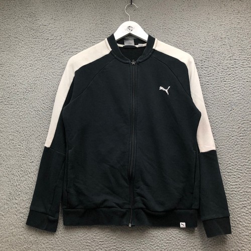 Puma Jacket Women Large Long Sleeve Full Zip Pocket Embroidered Logo ...