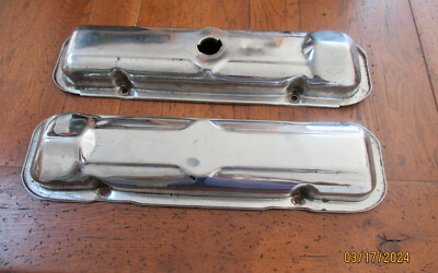 1964 - 1966 GTO 389 PONTIAC OEM CHROME VALVE COVERS 57 - 81 400 455 ...