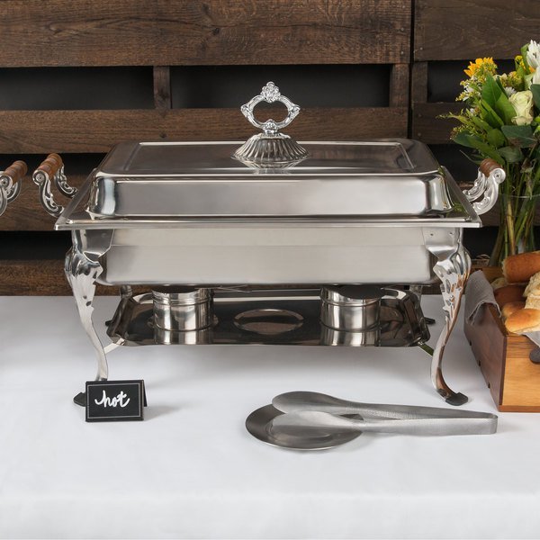 6 PACK Catering Classic STAINLESS STEEL Chafer Chafing Dish Set 8 QT ...