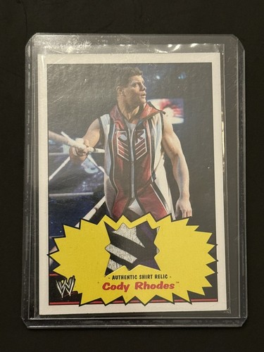2012 Topps Heritage WWE Cody Rhodes Authentic Shirt Relic Card 3 Color ...
