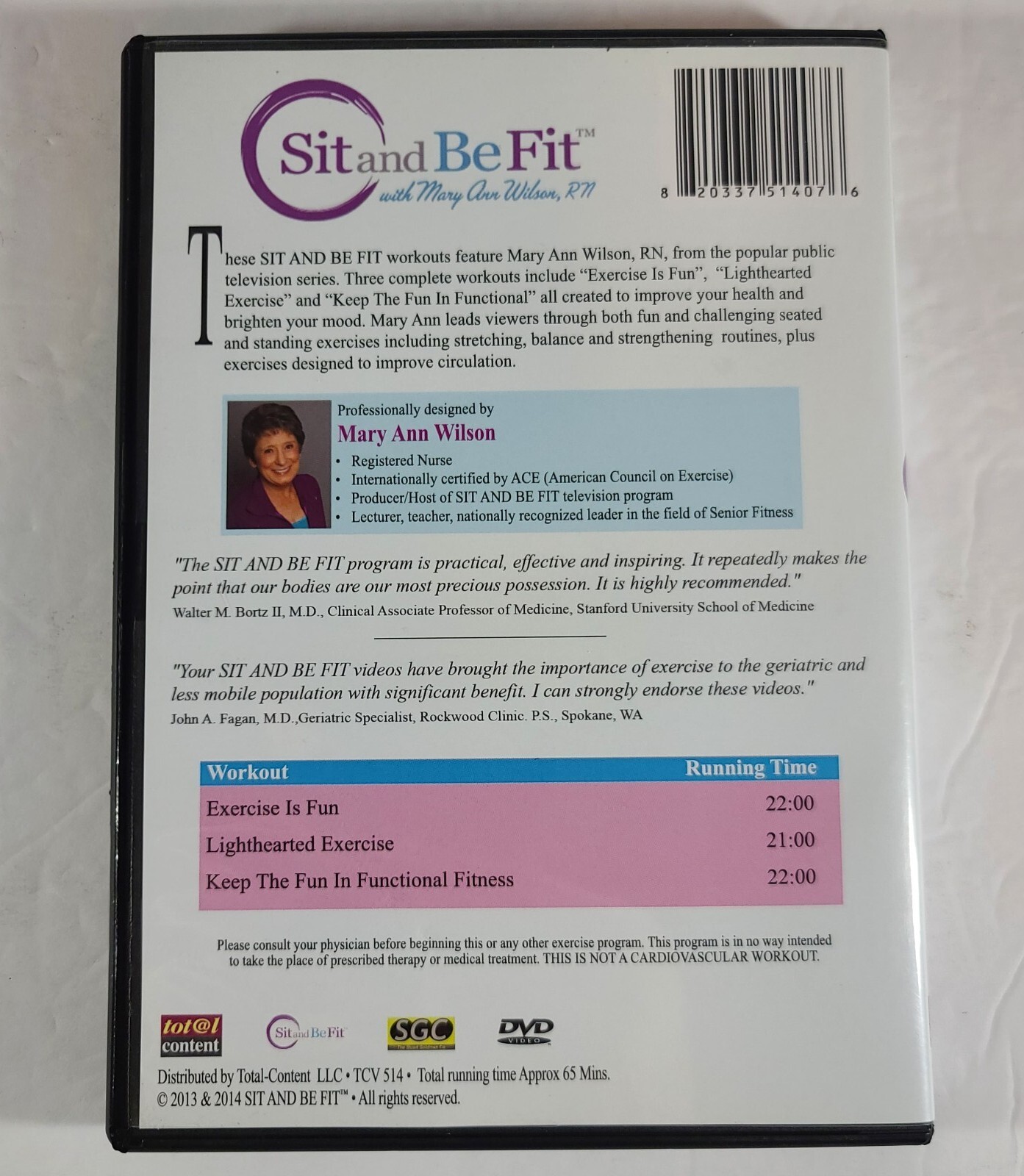 Sit and Be Fit: Fit Fun and Easy Workouts for Seniors DVD | eBay