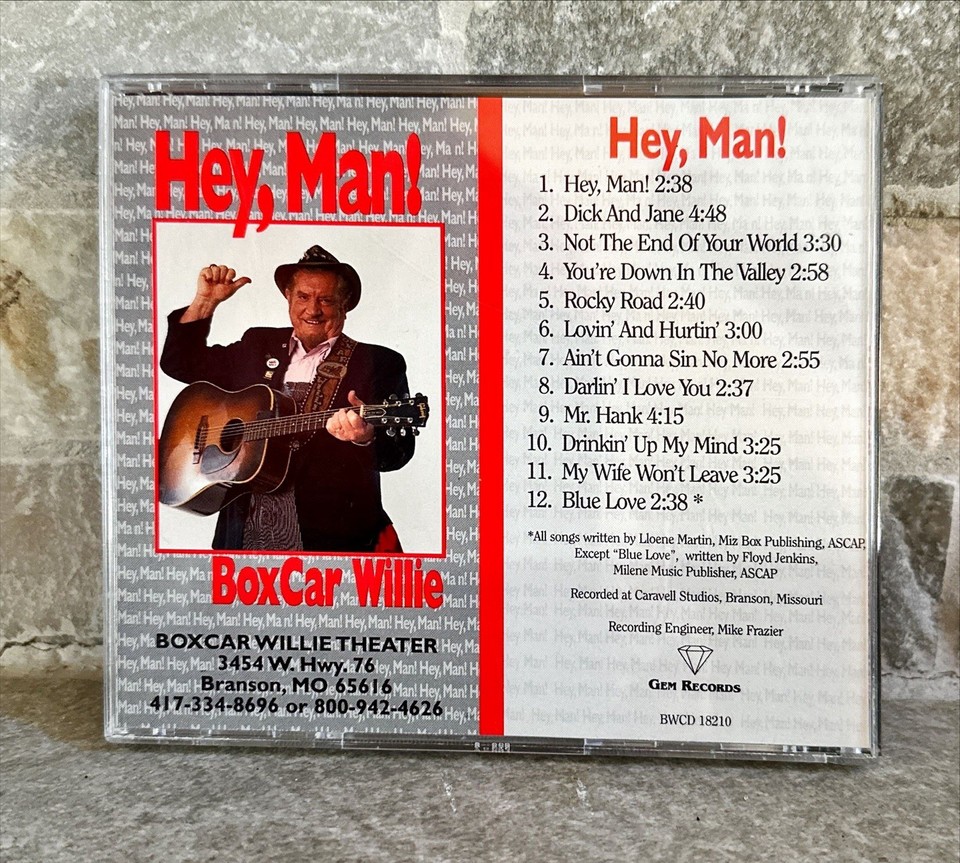 Hey, Man! Box Car Willie CD Gem Records | eBay