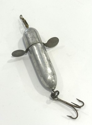 Vintage Tough Hinkley Phantom antique metal fishing lure revolving head ...