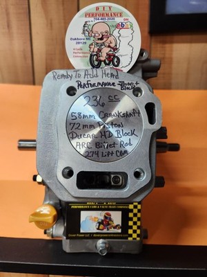 Predator Hem 212 to 236cc High Performance Outlaw Complete Short Block ...