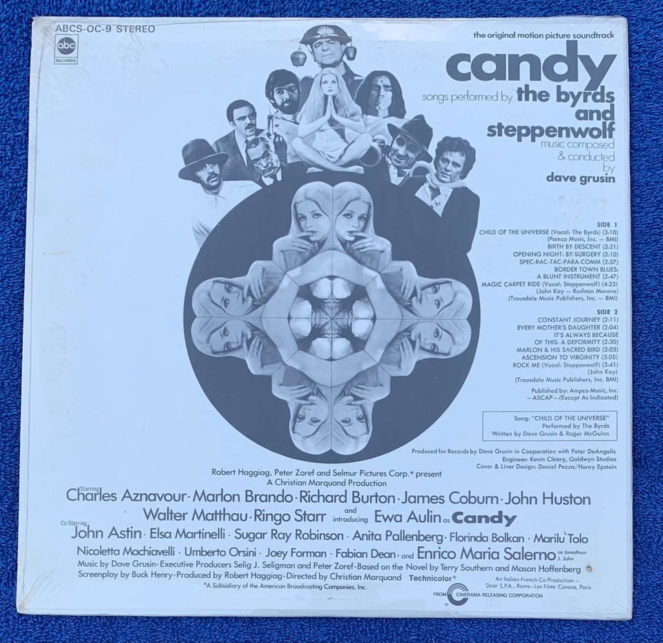 SEALED!! Candy - Original Soundtrack 1968 Vinyl LP NEW! ABCS-OC-9 ...