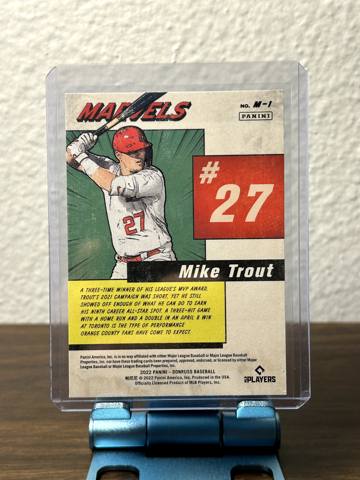 2022 Panini Donruss - Marvels Mike Trout #M-1 Vector | eBay