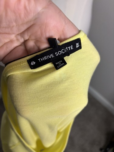 Thrive Societe Neon Yellow Yoga Top NWT | eBay
