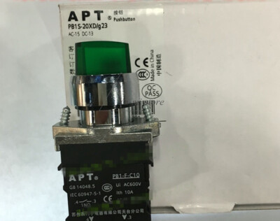 4x new Green two-level self-locking knob switch with light PB1S-20XD ...