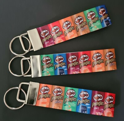 Pringles Style Crisps Can Flavours Food Keyring Key Fob Handmade Fun ...