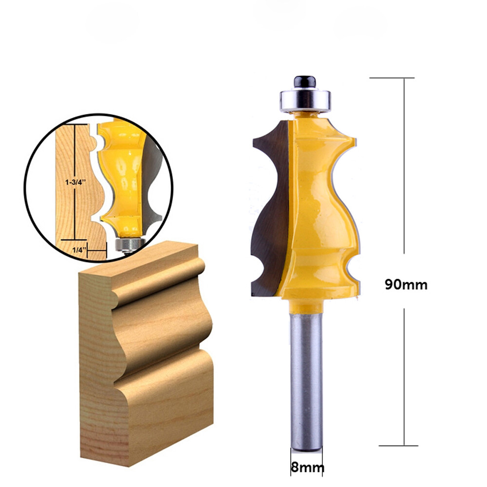1PC 8mm Shank 1-3/4" Architectural Molding Router Bit | eBay