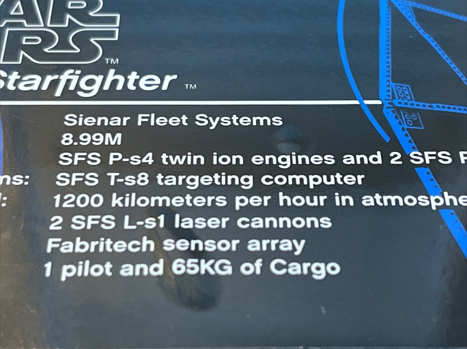 LEGO Piece: 1 black Tile 8x16 w/ Bottom Tubes w/ TIE/Ln Starfighter ...