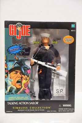 GI Joe Timeless Collection 12" Talking Action Sailor Figure 2002 Hasbro ...