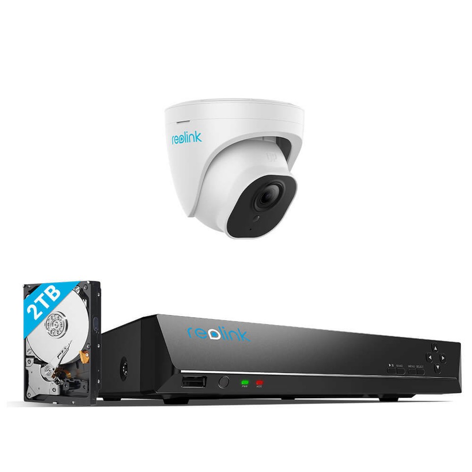 Reolink 8CH NVR 5MP PoE Security Camera System Home CCTV Surveillance ...