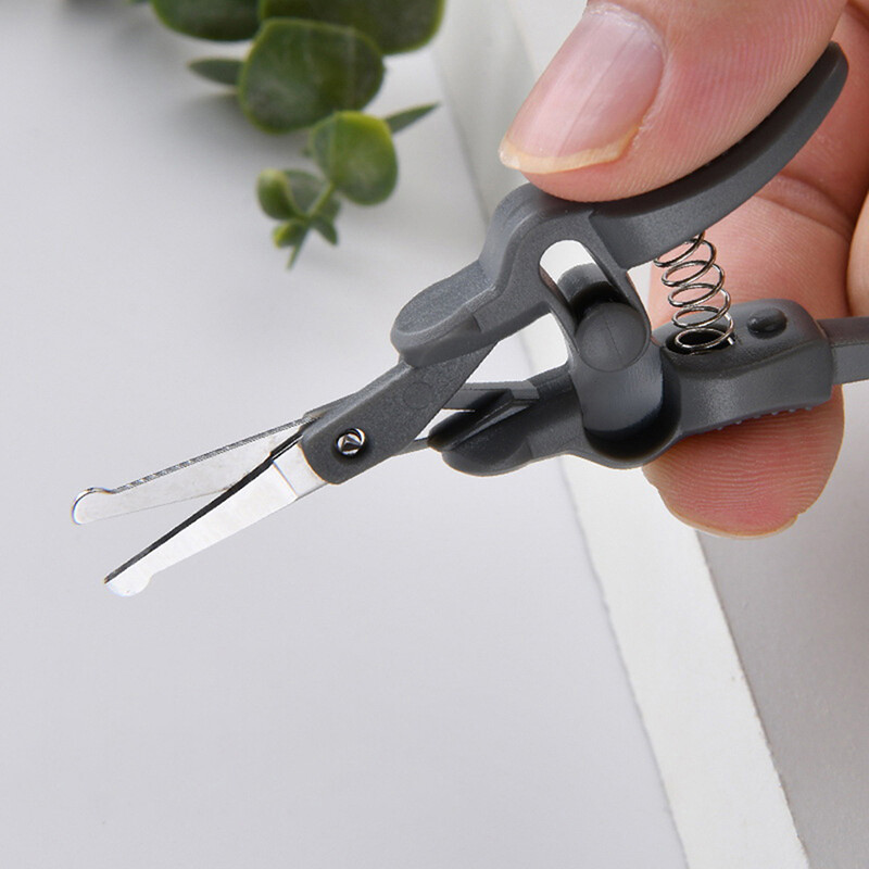 1Pcs Nose Ear Mustache Hair Remover Scissors Trimmer Round Safety Tips ...