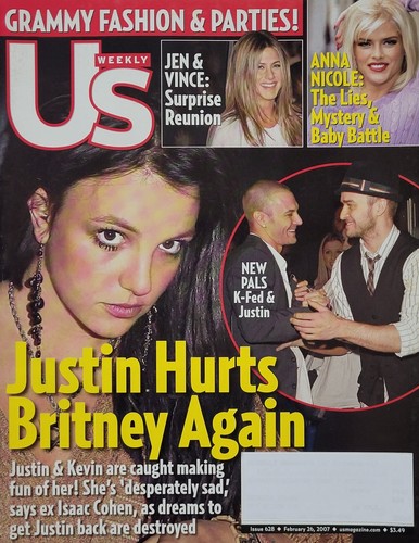 BRITNEY SPEARS February 26, 2007 US Magazine ANNA NICOLE SMITH ...