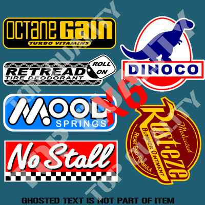 HOT ROD MEGA PACK DECAL STICKER SET RUST EZE DINOCO ETC CARS RAT ROD ...