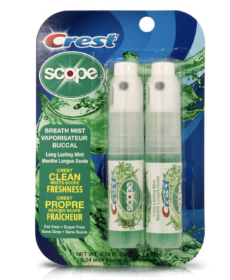 Scope Outlast Long Lasting Mint Breath Mist, 0.24 fl oz, 2 ct | eBay