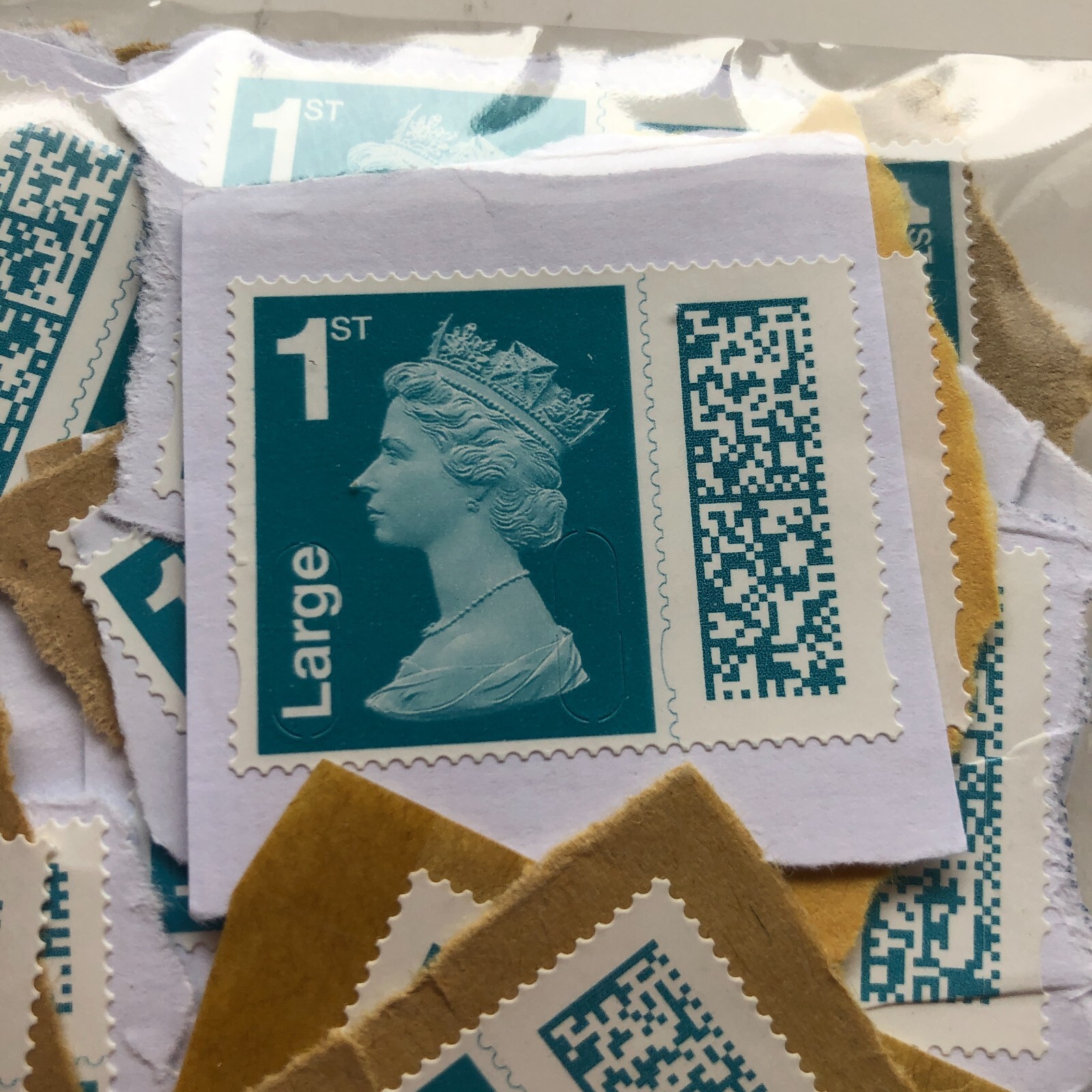 1st CLASS STAMPS 100 UNFRANKED LARGE Letter Barcoded ON Backing | eBay UK