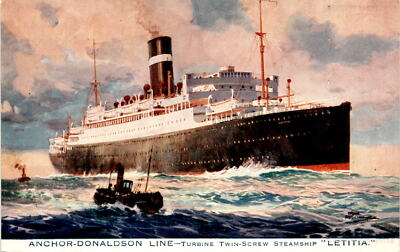 Letitia, Anchor-Donaldson Line, Glasgow, Quebec, Montreal, St. John ...