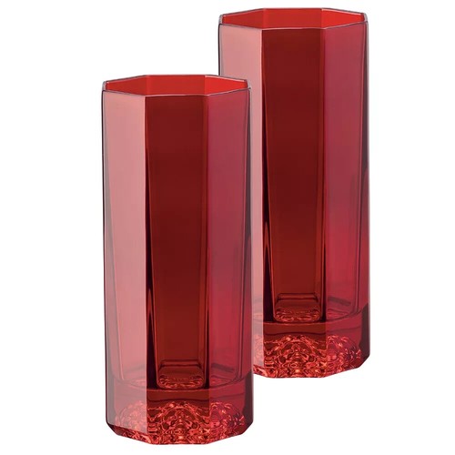 Rosenthal Versace Glass Crystal Highball Glasses 2 BRAND NEW ...