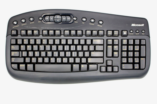 MICROSOFT WIRELESS MULTIMEDIA KEYBOARD 1.1 RETRO VINTAGE COMPUTING | eBay