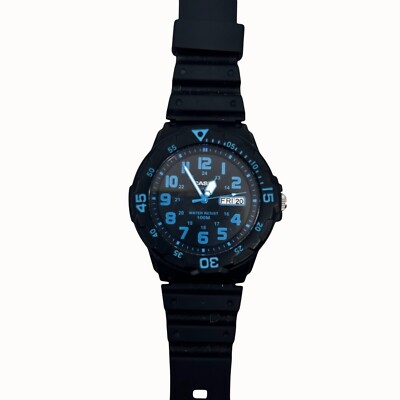 CASIO 5125 MRW-200H MEN'S ANALOG WATCH 100M WATER RESISTANT DAY/DATE | eBay