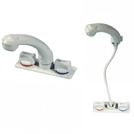 WHALE Shower Mixer Tap Combo - RT2498 - Boat / Caravan / Motorhome / RV ...