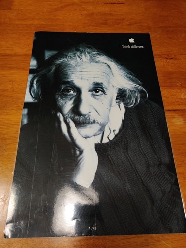 Vintage 11" x 17" Apple Think Different Albert Einstein Promo Poster ...