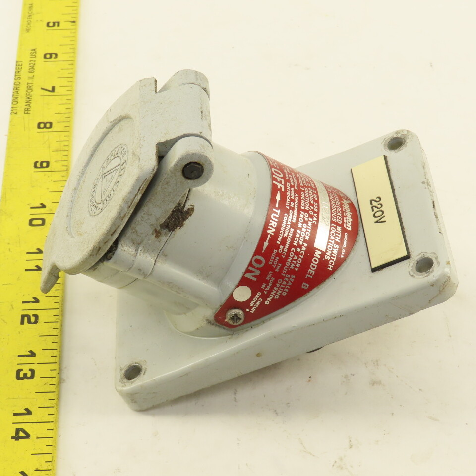 Appleton EFSR-20232 220V 20A 2Hp Hazardous Location Interlocked ...