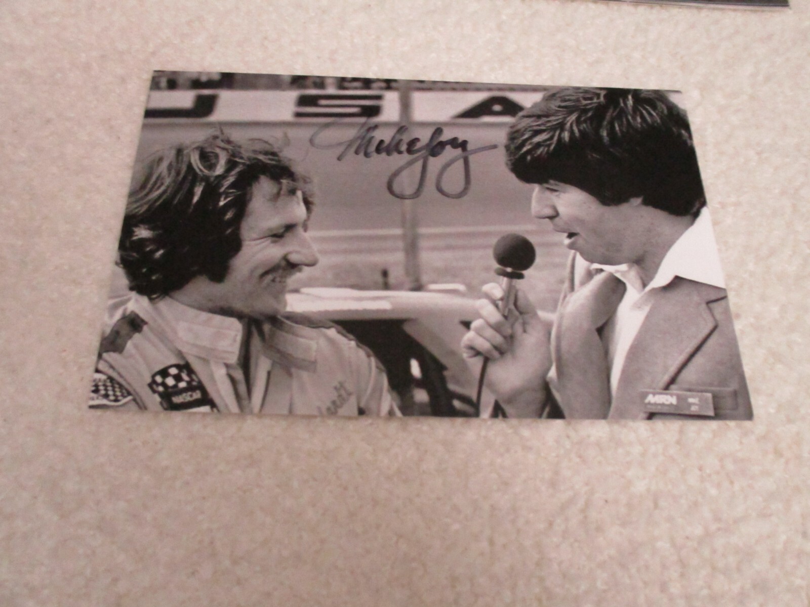 MIKE JOY Signed 4x6 DALE EARNHARDT Photo RACING NASCAR AUTOGRAPH | eBay