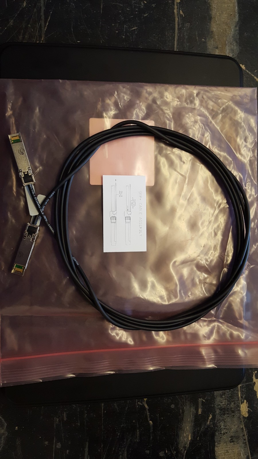 Calix 100-01423 Copper Cable w/ 2x SFP+ Modules, 3 m, I-Temp | eBay