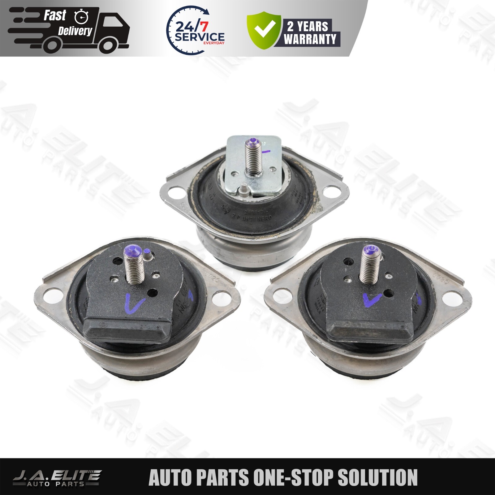 3pcs Genuine Engine & Transmission Mount kit fit Maserati Quattroporte ...