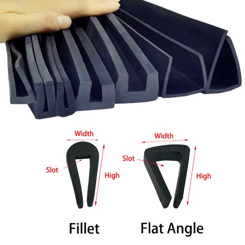 Edge Protection Frame Profile Slot 1mm~40mm Rubber Edging Trim Seal U ...