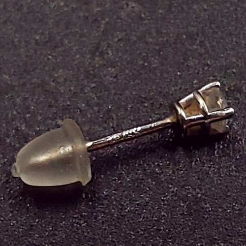 14kt Gold W/ Diamond Single Stud Earring | eBay