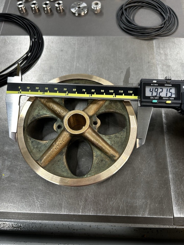 LARGE HEAVY BRONZE FLYWHEEL FOR LIVE STEAM OR MODEL ENGINE 3/4” BORE ...